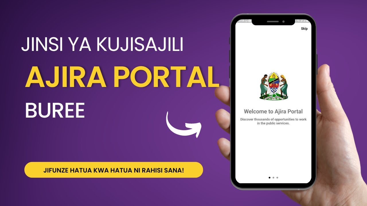 Jinsi ya Kujisajili Ajira Portal 2025 | Ajira Portal Registration - YouTube