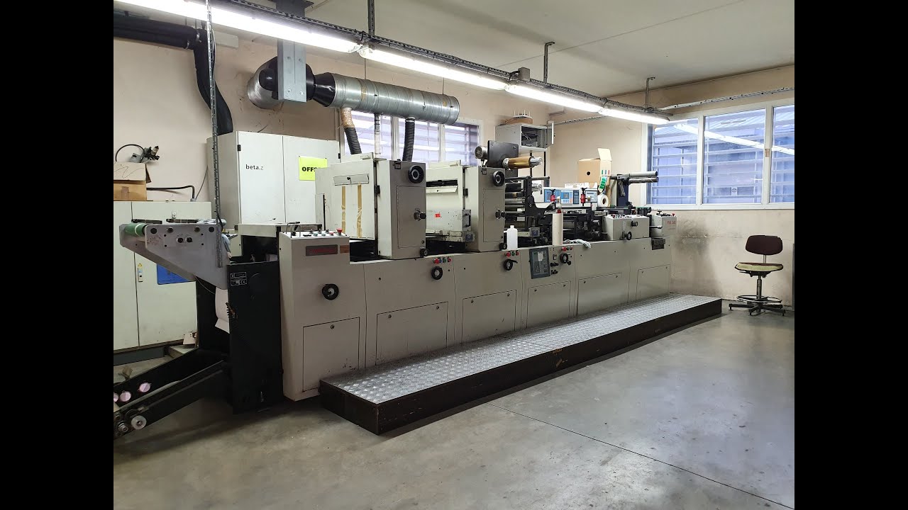 Codimag Viva 340 2 colours waterless offset label press with varnishing ...