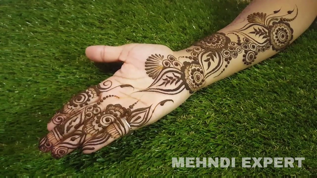 khaleeji style Mehndi or henna Design for Hands ll Step by step ...