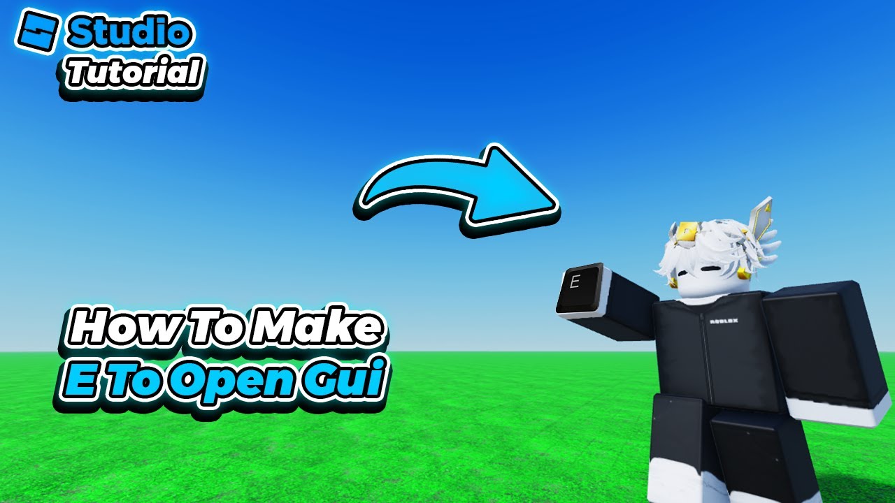 How To Make "E" To Open Gui In Roblox Studio - YouTube