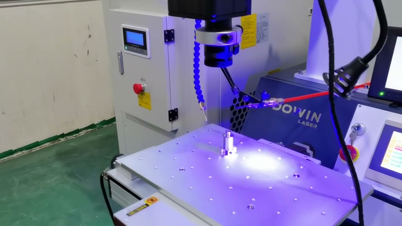 DOWIN 400W YAG automatic laser welding machine - YouTube