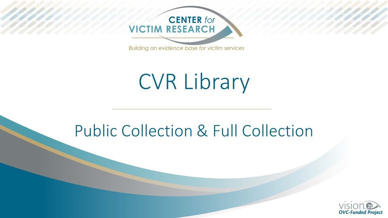 CVR Library Public and Full collection - YouTube