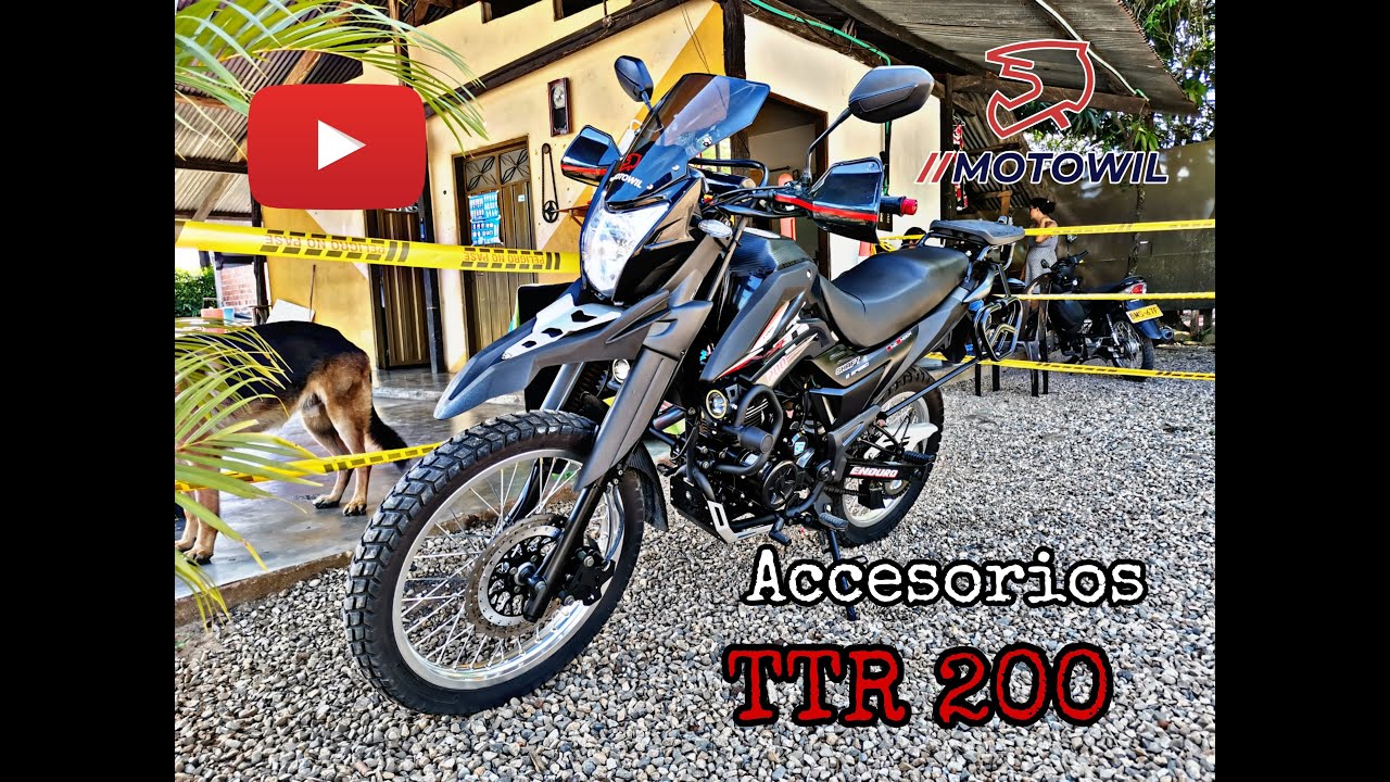Accesorios y más de mi TTR 200! - YouTube