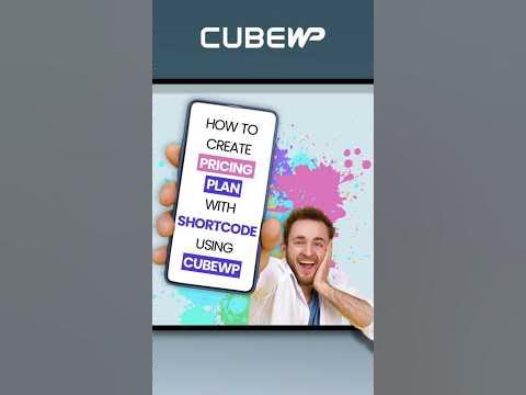 How to create Pricing Plan With Shortcode Using CubeWp - YouTube