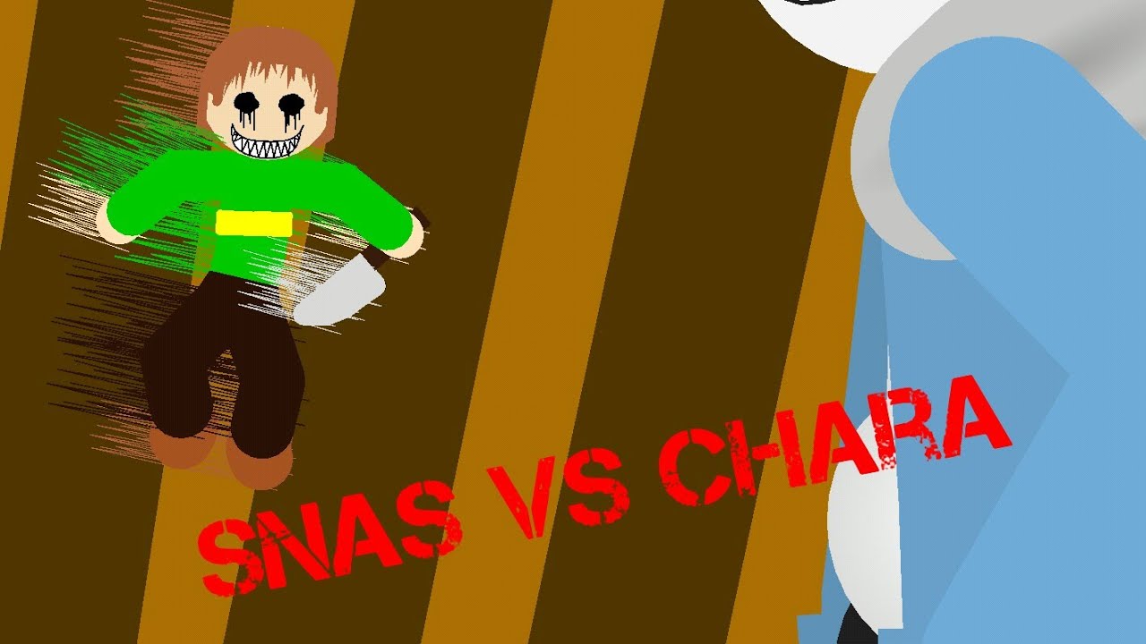 Undertale-sans vs chara-(stick nodes) - YouTube