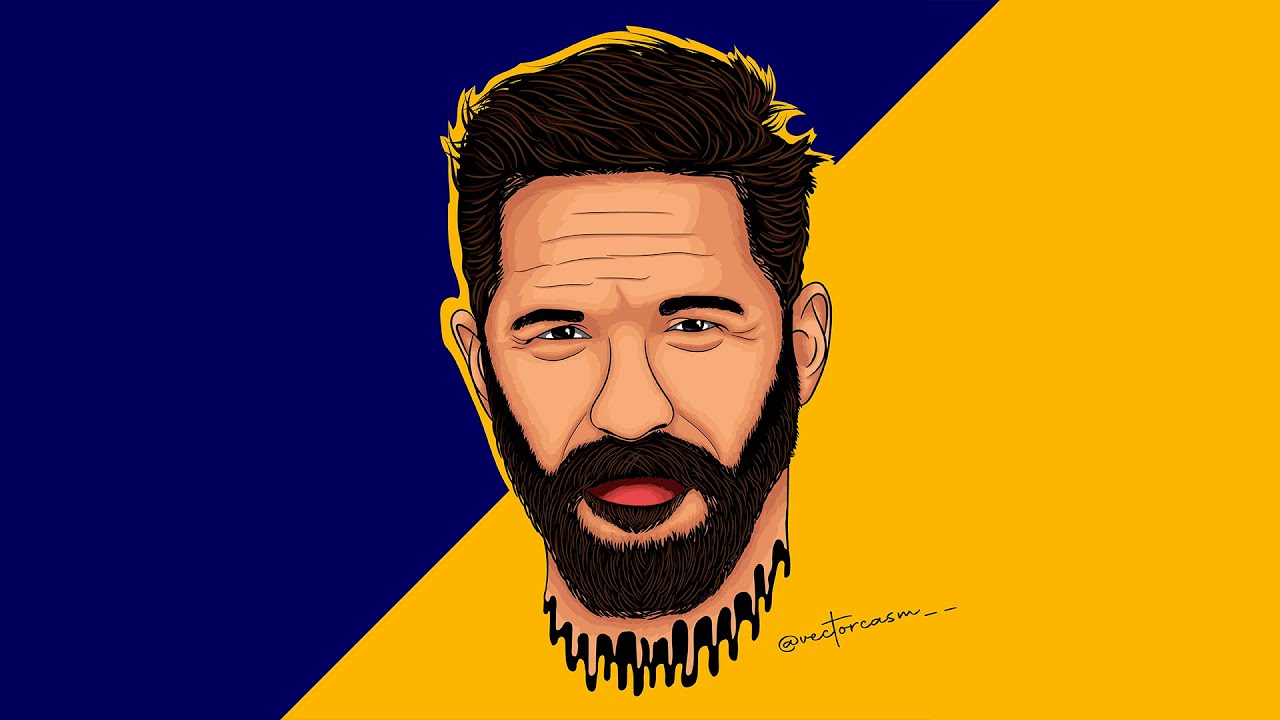 Tom Hardy Vector/Digital Speedart | VECTORCASM - YouTube