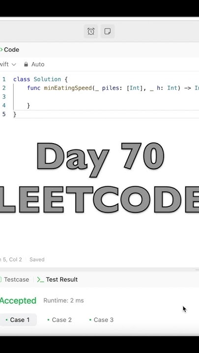 Day 70 Leetcode Problem 875 Swift Daily Challenge Swiftui Coding
