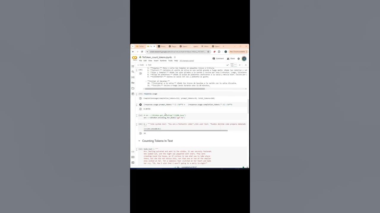 OpenAI Python SDK: How to count the number of tokens consumed in a request - YouTube