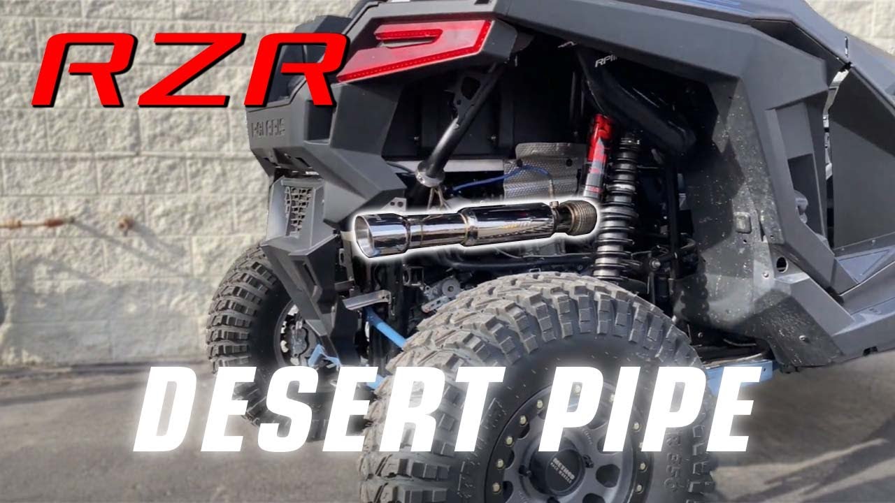 Turbo RZR 3" RPM Desert Series FULL Exhaust!! Baddest Pipe! Hands! Down ...