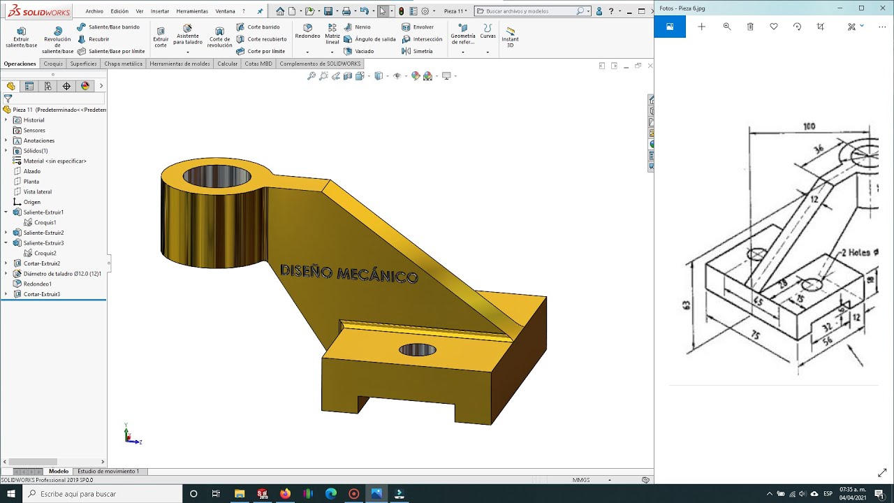 Aprende a Usar SOLIDWORKS desde Cero | Piezas #11 - YouTube