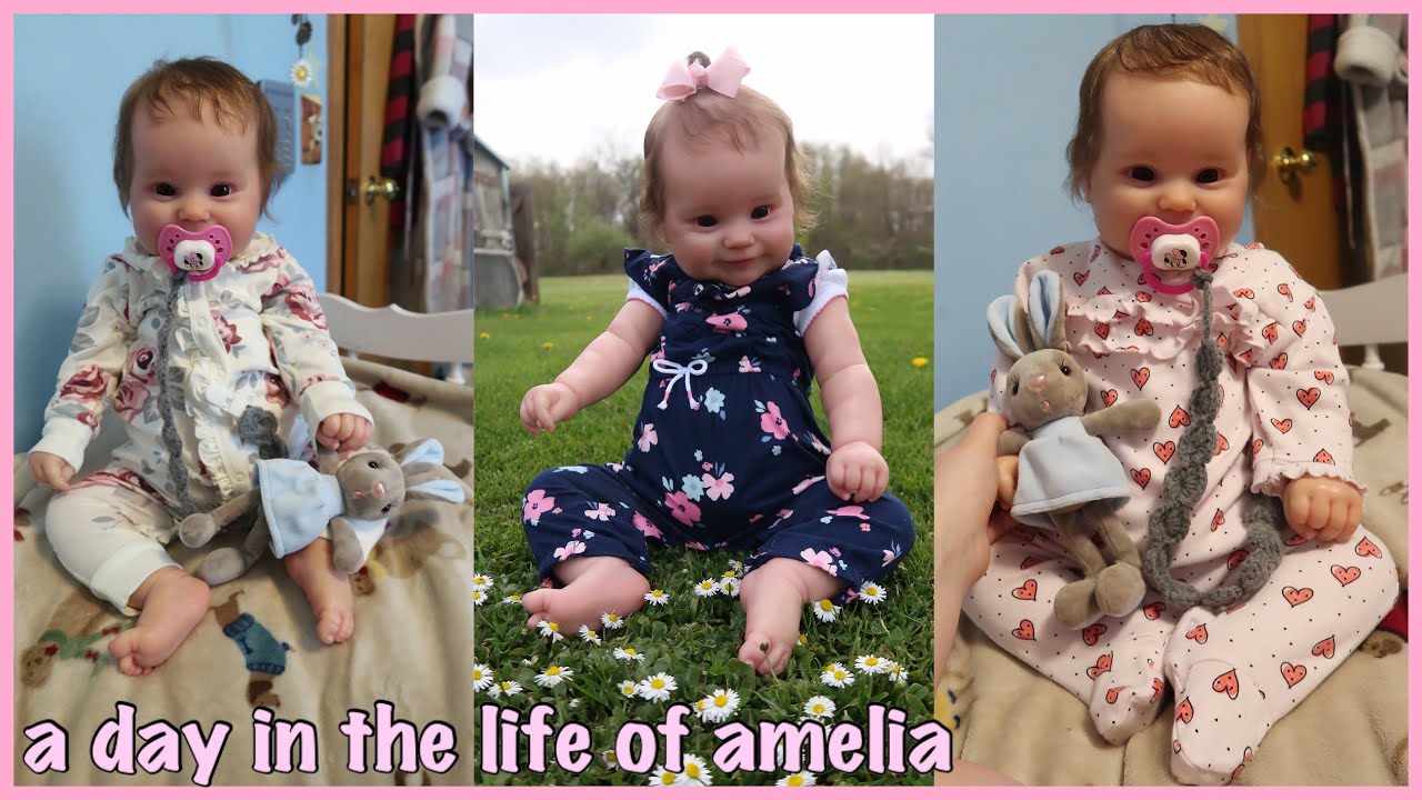 day in the life of reborn amelia | reborn maddie by bonnie brown - YouTube