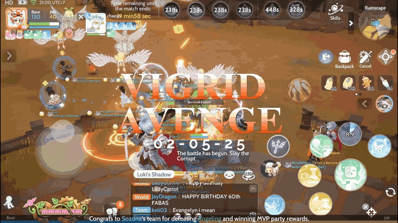 Vigrid Avenge! nice rewards tonight | Ragnarok Origin Global - YouTube