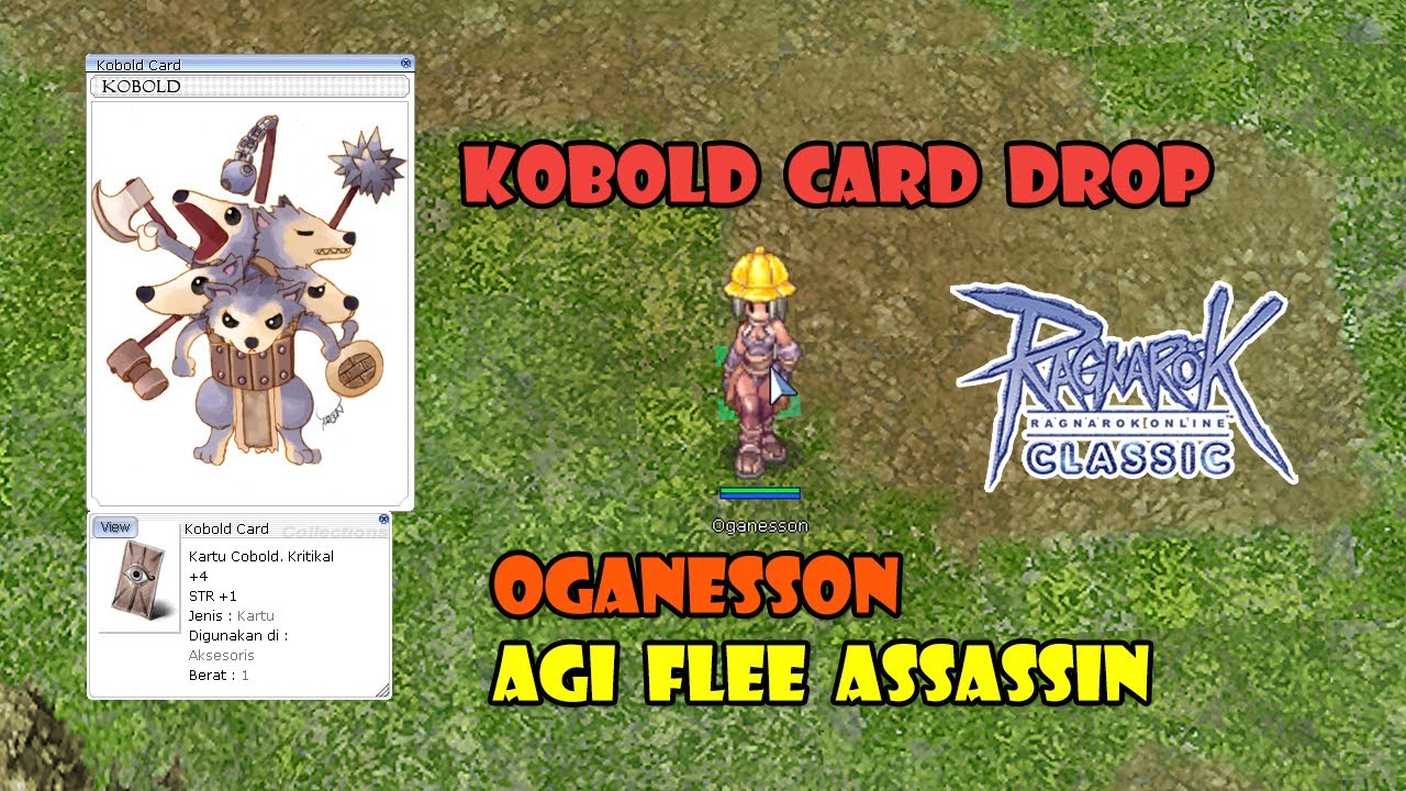 Ragnarok Classic - AGI FLEE Assassin - Oganesson - Kobold Card Drop ...