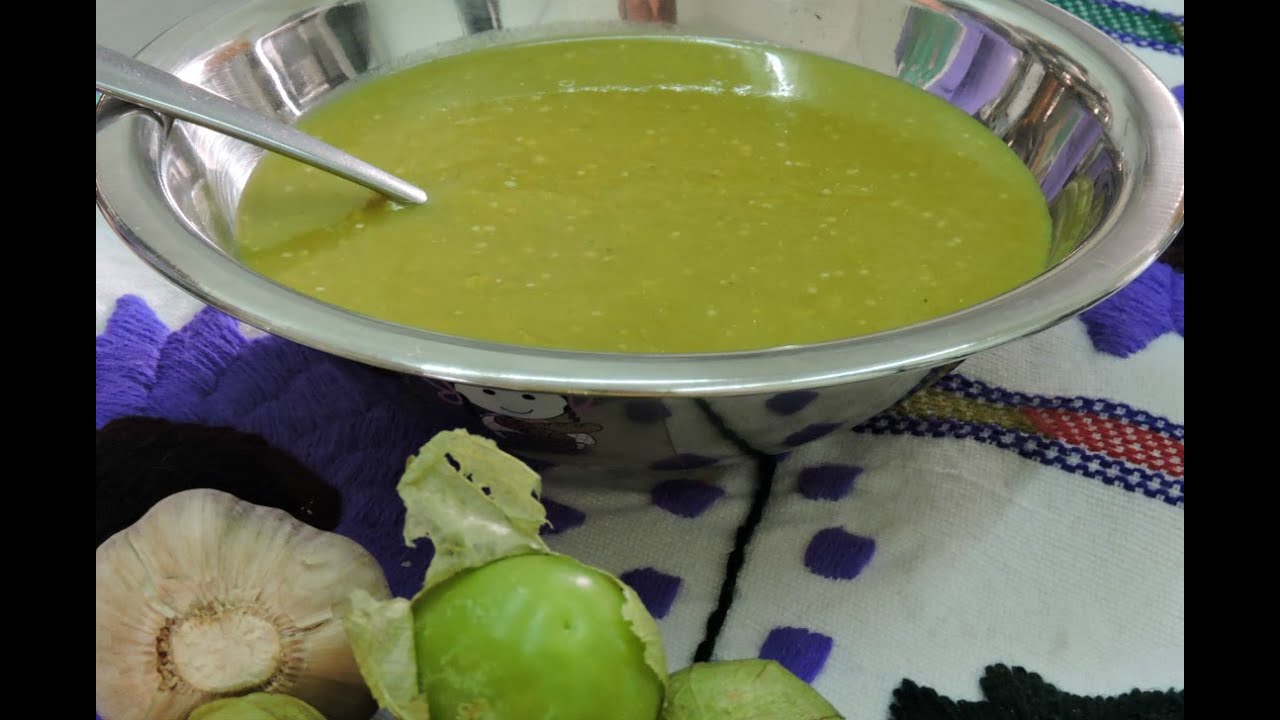 Salsa verde frita.- RecetasdeLuzMa. - YouTube