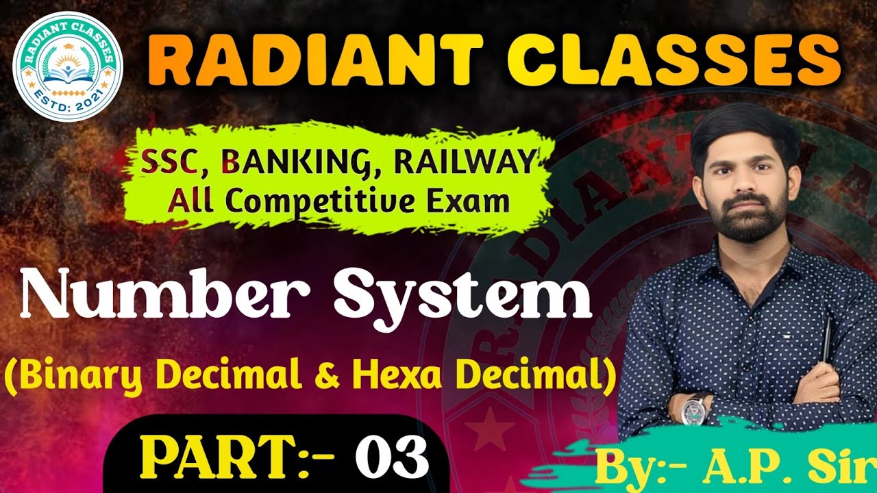 Number system | Binary , octal , decimal and hexadecimal # By A.P. SIR - YouTube