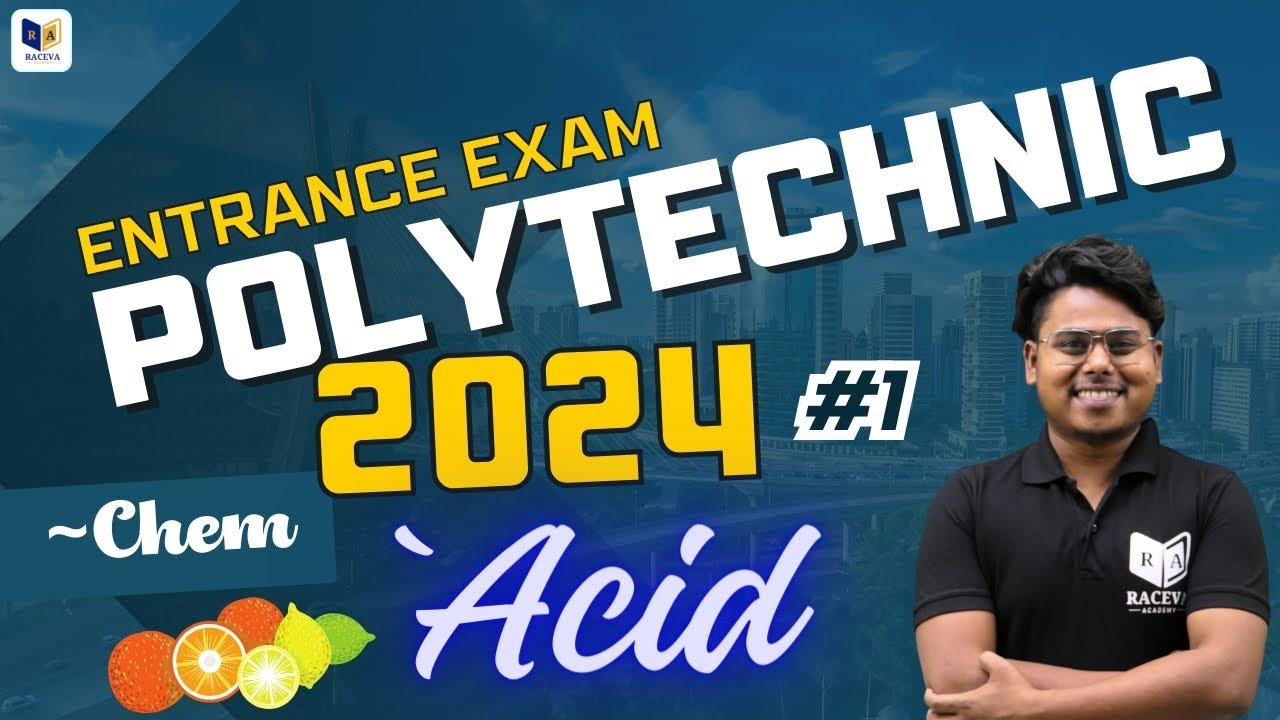 Polytechnic Entrance Chemistry Live Class 2024 | Polytechnic Chapetr ...