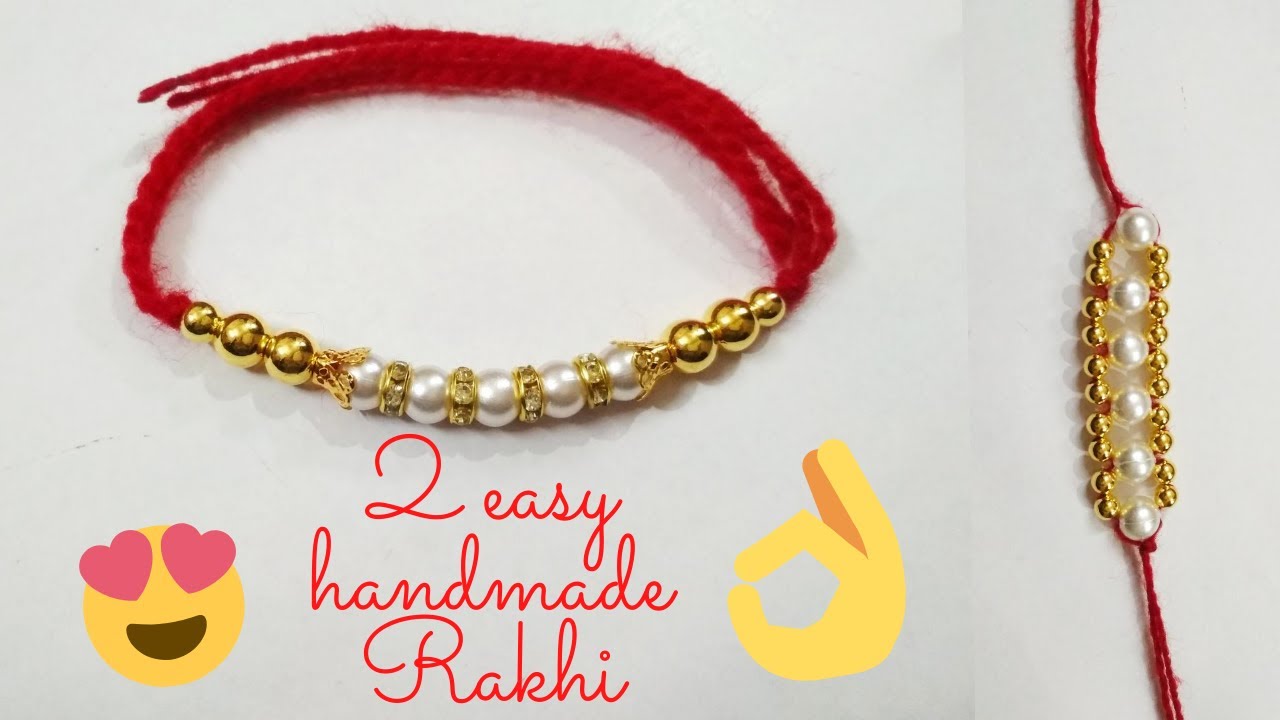 2 Easy Rakhi Making At Home | DIY | Beautiful Rakhi Making Ideas - YouTube