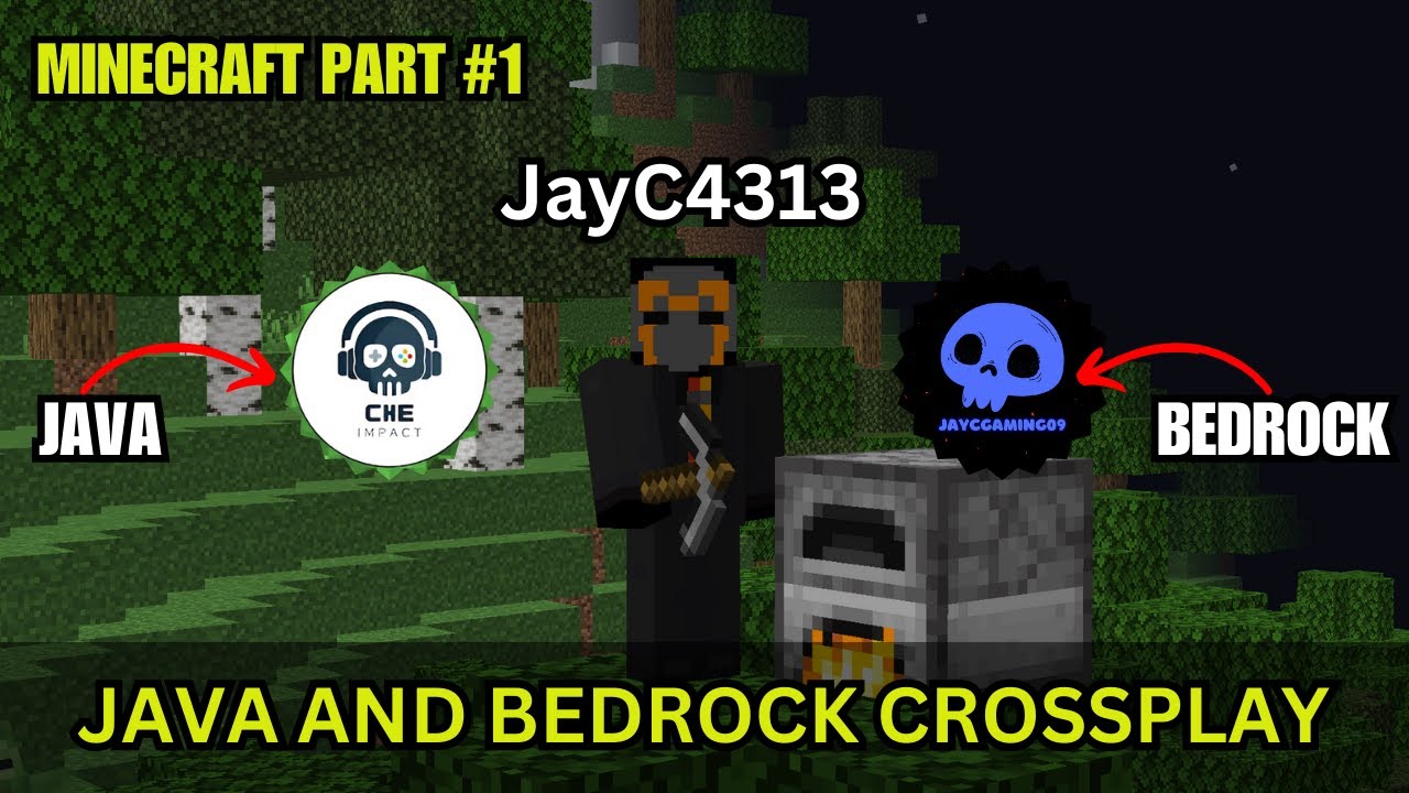My Minecraft Experience with @jayc4313 / Java and Bedrock Crossplay ...