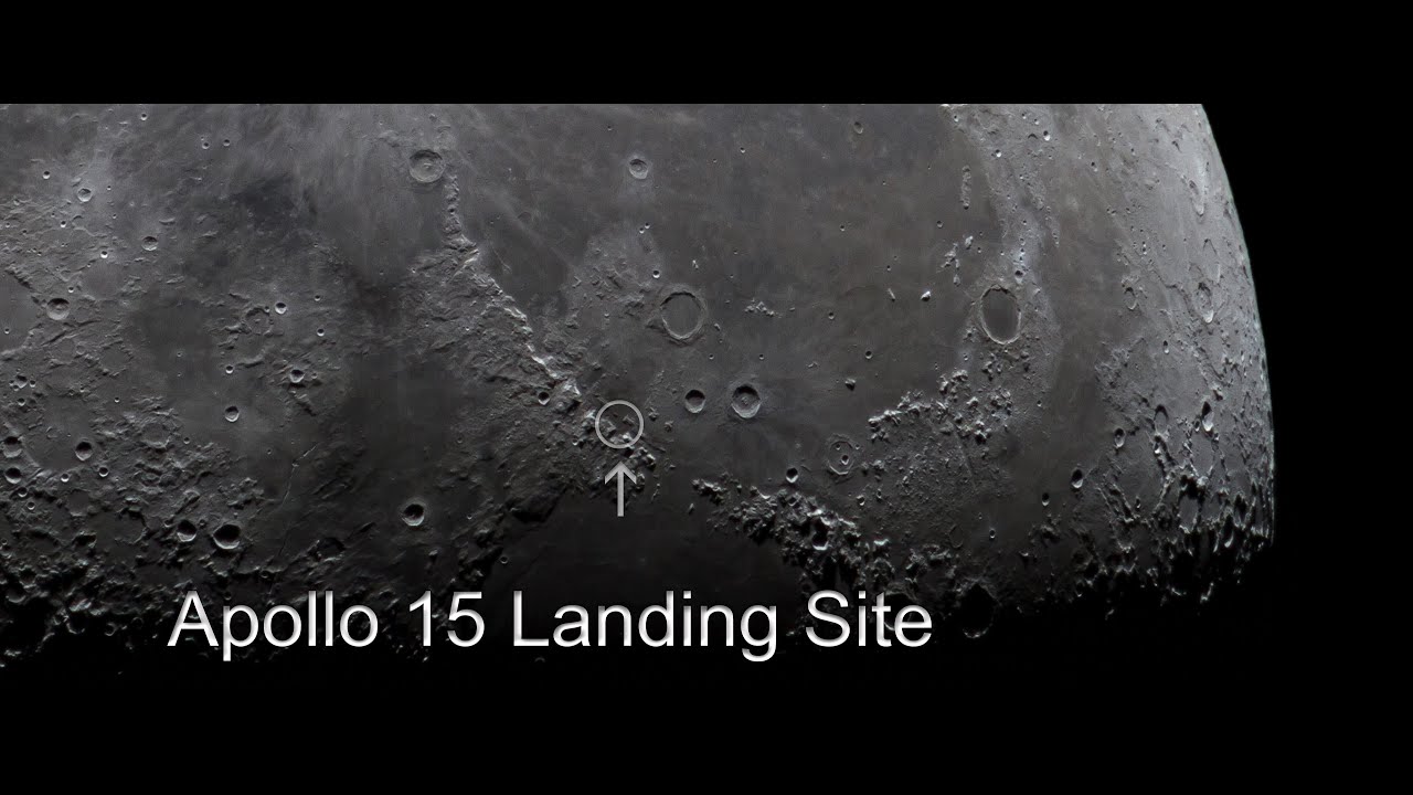 Apollo 15 Landing Site Thru a DSLR Lens - YouTube