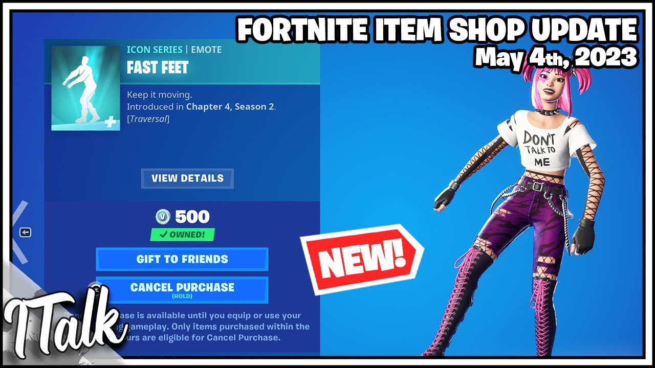 Fortnite Item Shop *NEW* FAST FEET EMOTE! [May 4th, 2023] (Fortnite ...