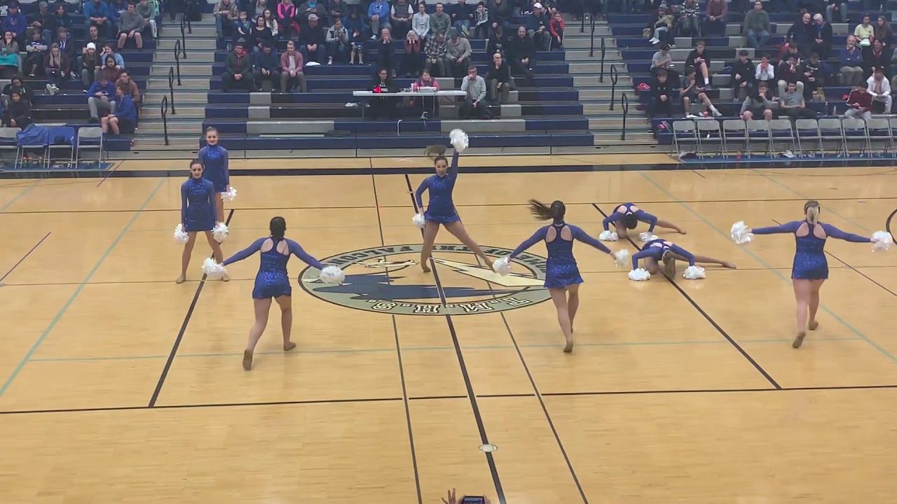 TMHS Dance Team Pom Routine 2019 - YouTube
