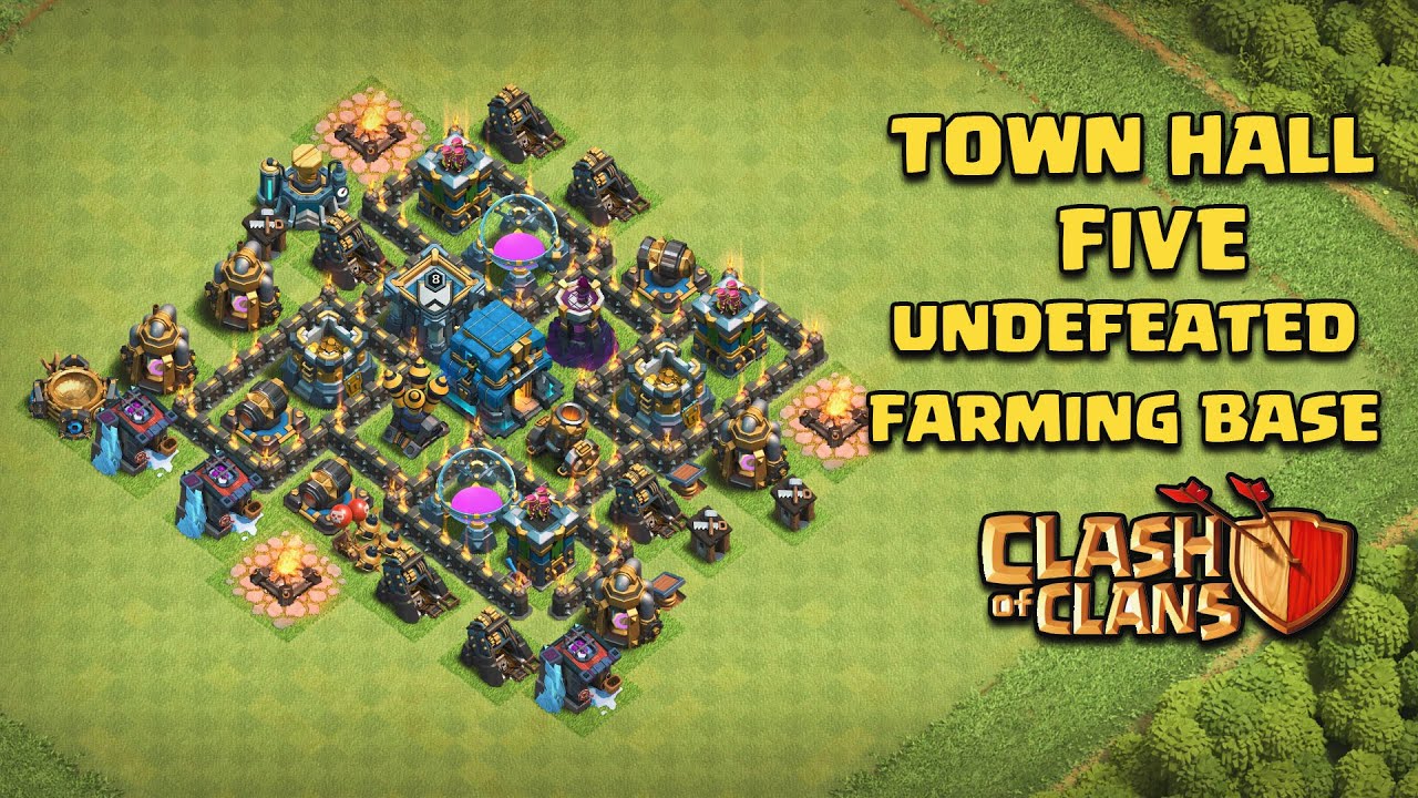 Undefeated Town Hall 5 (TH 5) Farming Base !! [ TH5 Defense ] - Clash ...