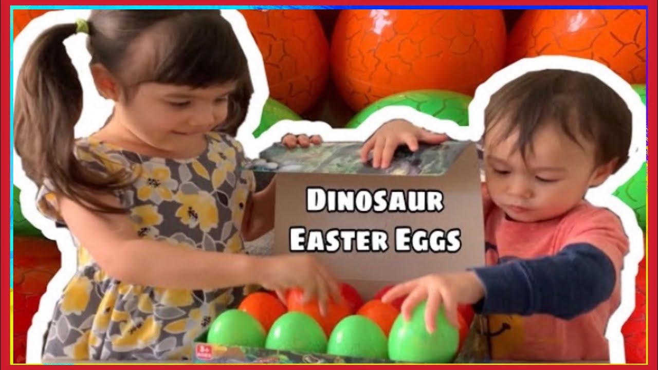 Opening DINOSAURS Surprise Eggs | Perfect for Easter Egg Hunt - YouTube