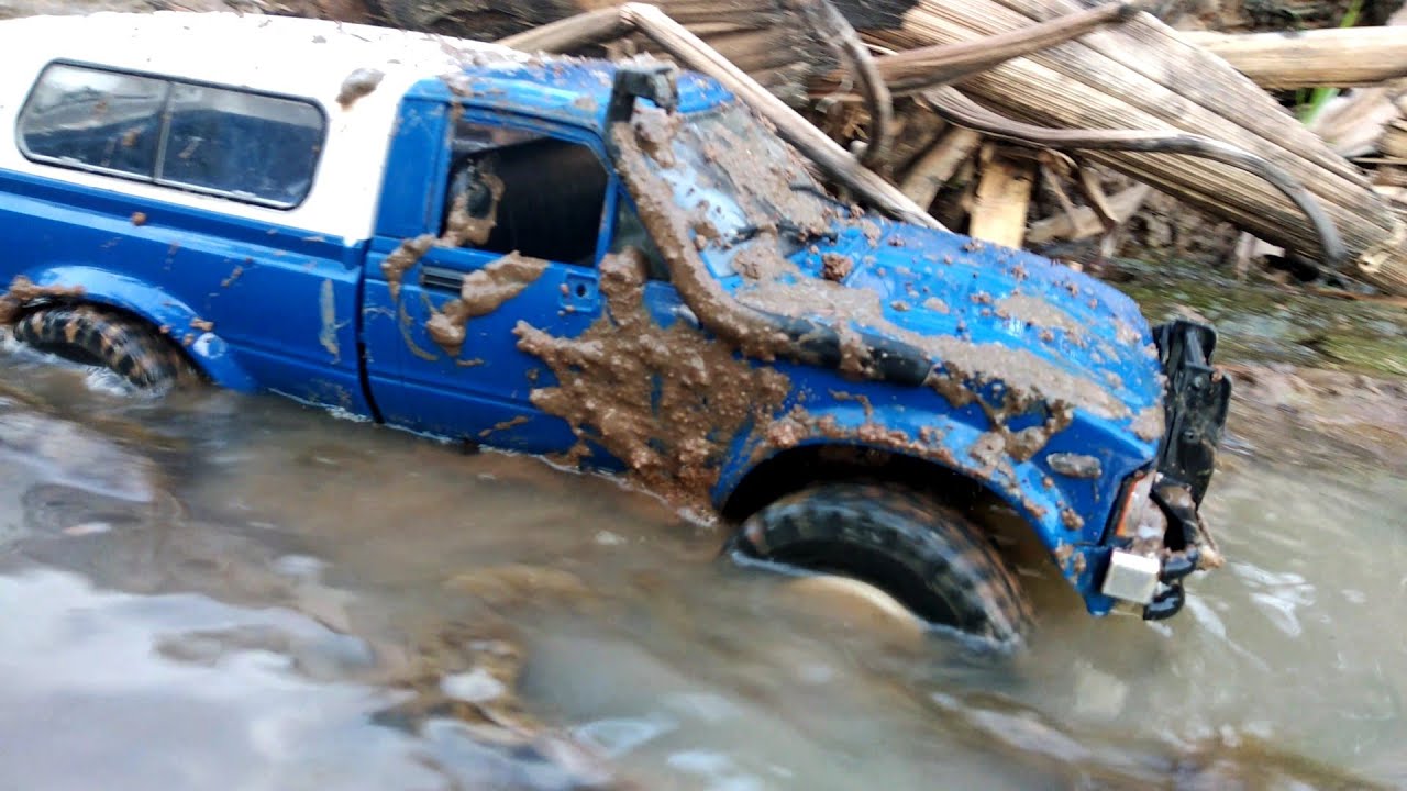 Winch rc wpl c24 mud 4X4 - YouTube