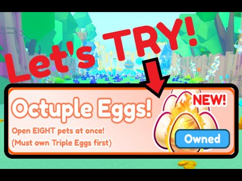 Trying the Octuple Egg!!! Hatching 8 eggs at once! - YouTube
