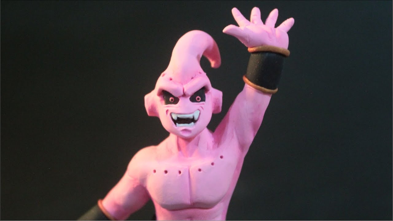 Making Majin Boo with clay - YouTube