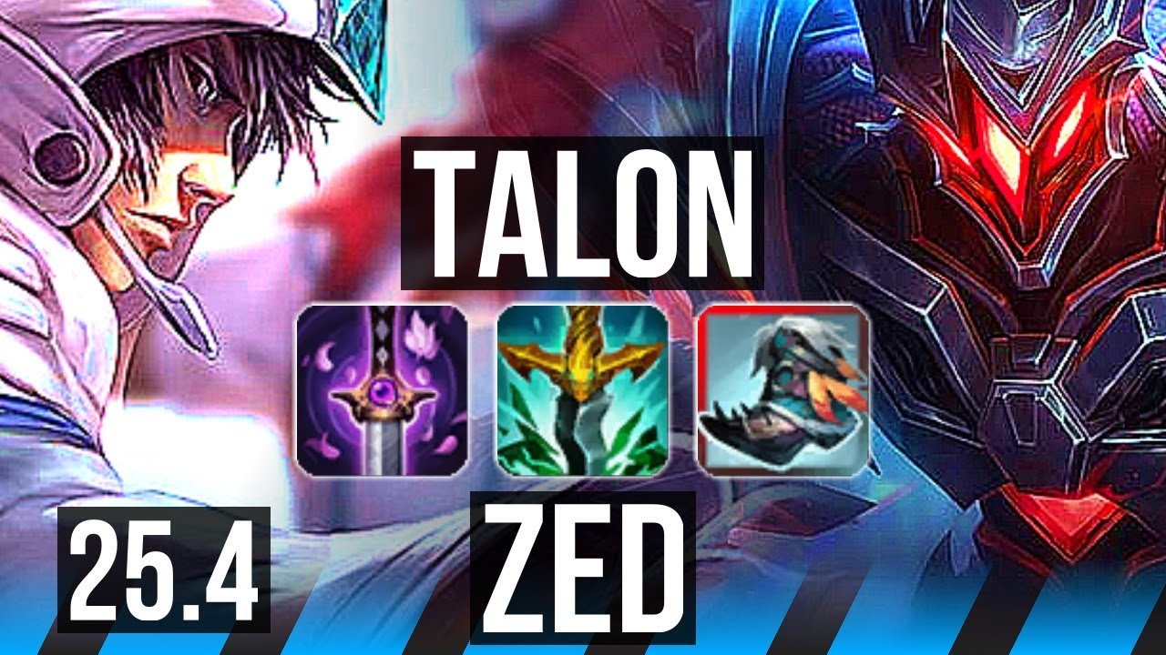 TALON vs ZED (MID) | 9/1/4, Dominating | KR Diamond | 25.4 - YouTube