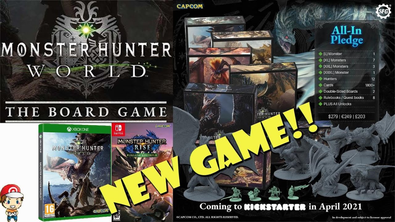 Monster Hunter Official Tabletop Game Revealed - Huge Models! - YouTube