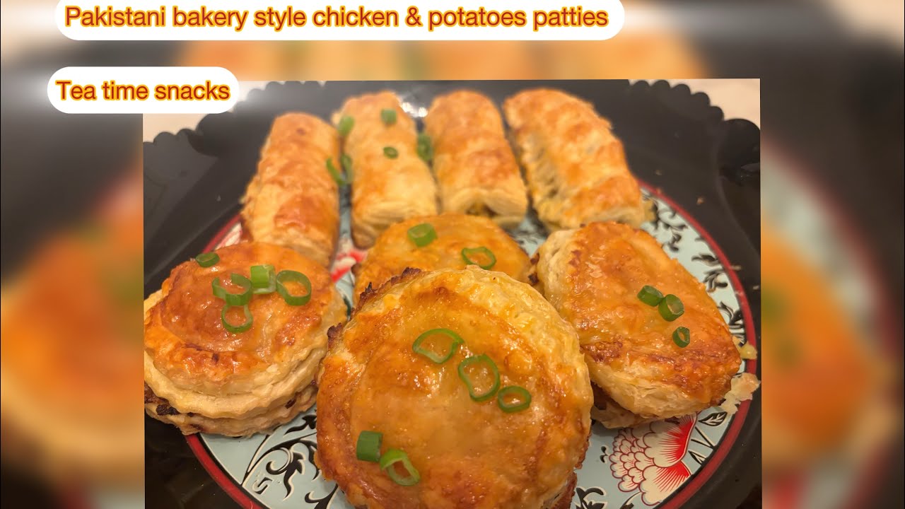 Pakistani bakery style chicken & potato patties . Mouth watering tea ...