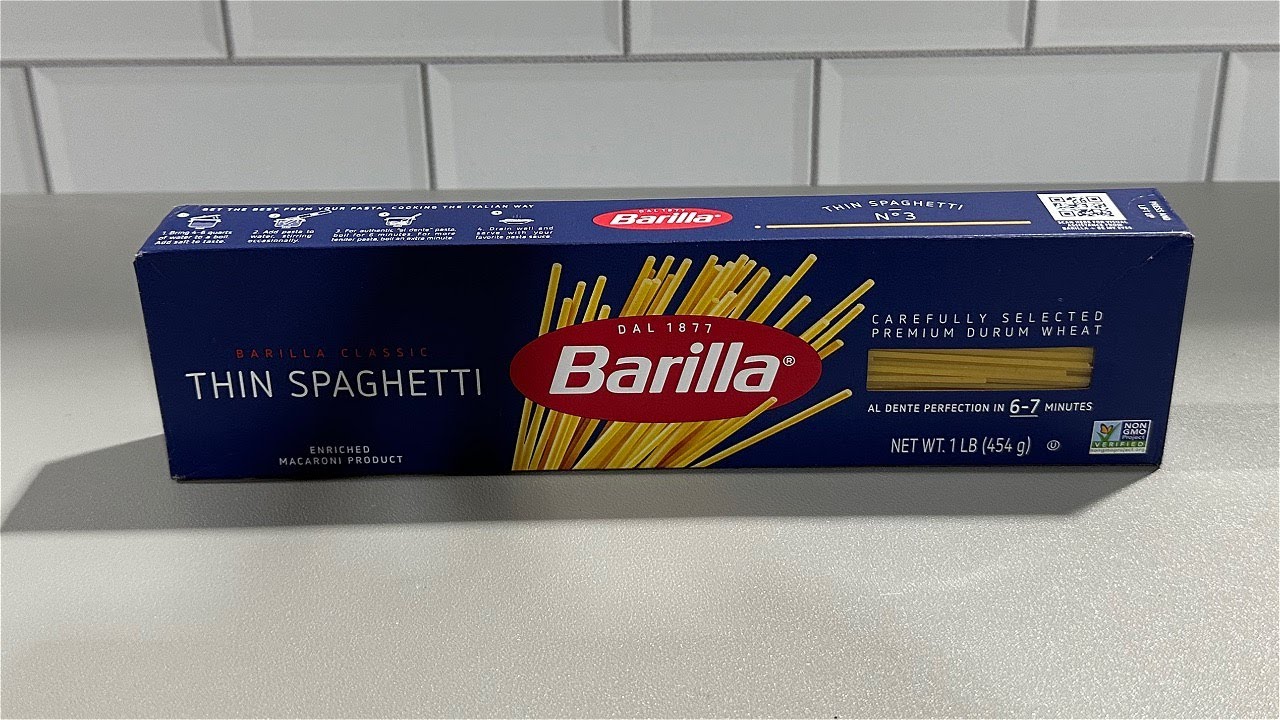 Barilla Spaghetti Pasta - 16 oz box - YouTube
