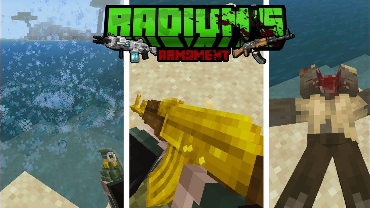 Addon Radium's Armament v1.1 Minecraft Bedrock Edition - YouTube