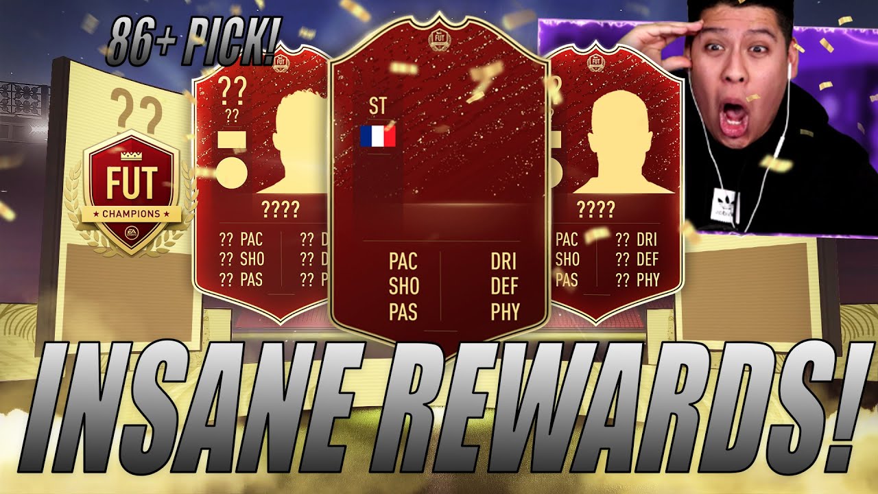 MY ELITE FUT CHAMPIONS REWARDS | BEST RED PLAYER PICK YET! | 86+ PLAYER ...