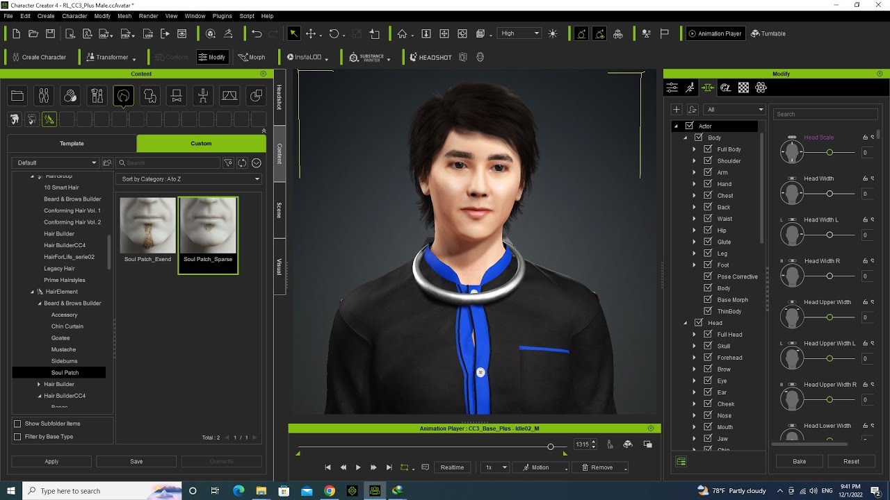Cc4 headshot create Male Avatar for beginner 2022 - YouTube