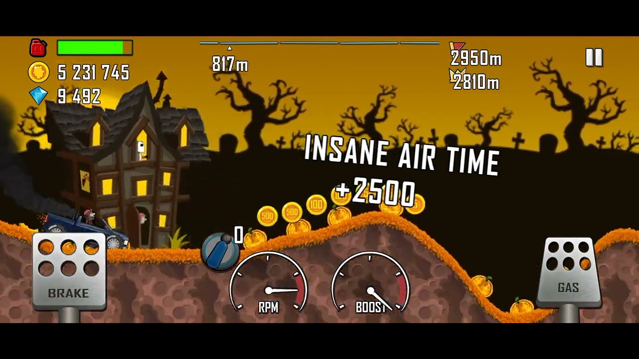 Hill Climb Racing | Haunted | Gameplay - YouTube