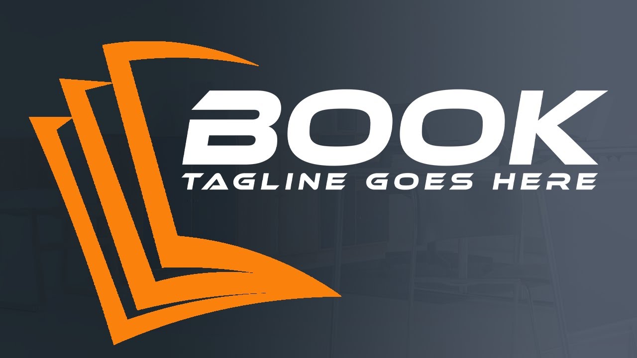 Professional Book Logo Designed by Illustrator 2022 - YouTube