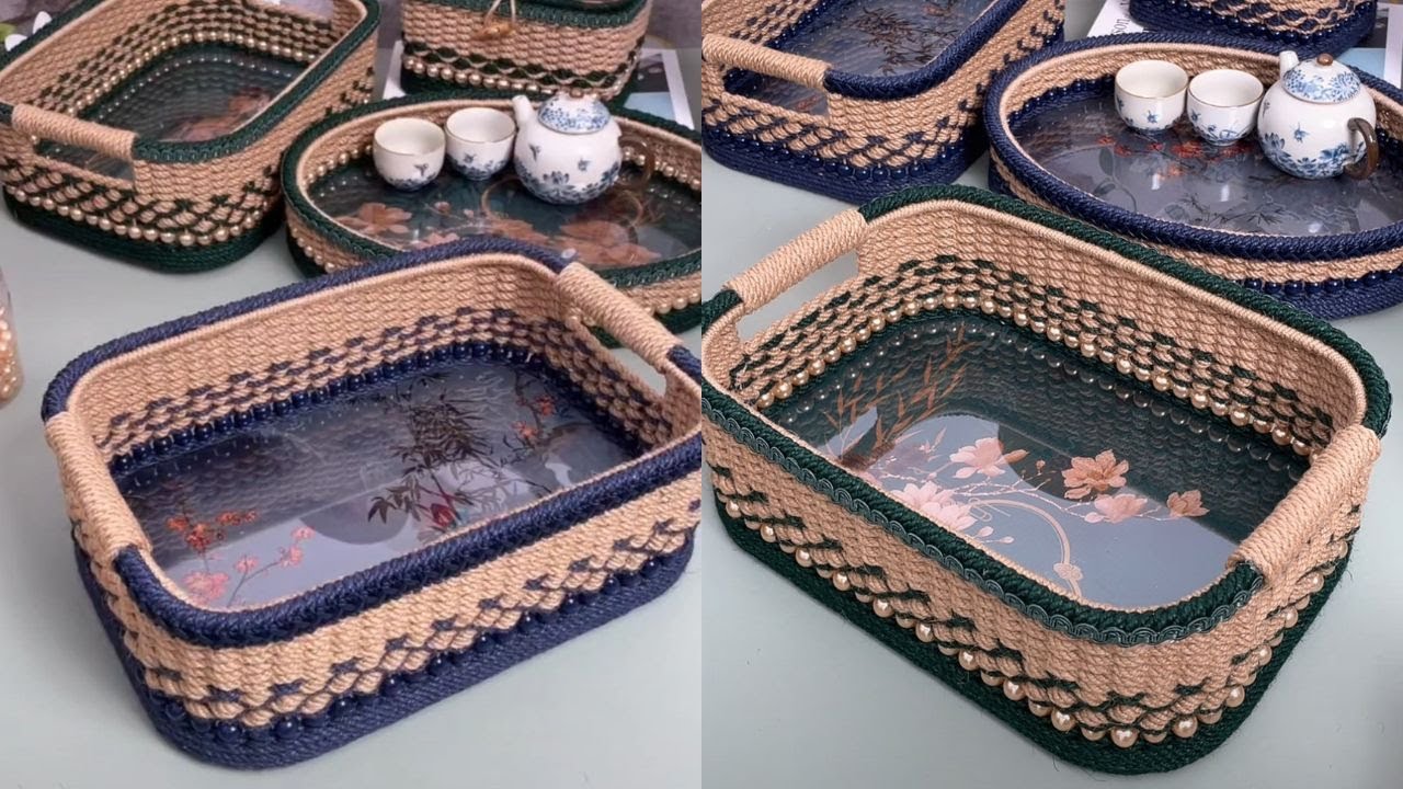 DIY Large Basket, How to Make a Beautiful Basket with Foam Board #diy # ...