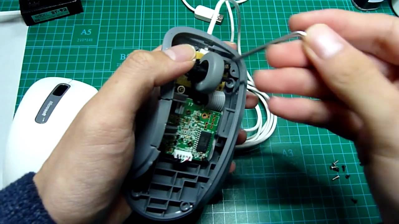 マイクロソフト Comfort Mouse 6000（コンフォートマウス6000）の分解動画 - YouTube