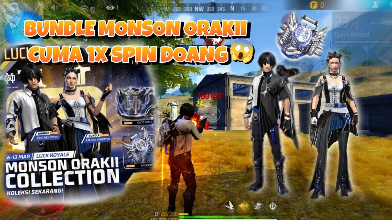 SOLO VS SQUAD🔥 PAKE BUNDLE MONSON ORAKII TERBARU BAR BAR KEUN DI ZONA ...