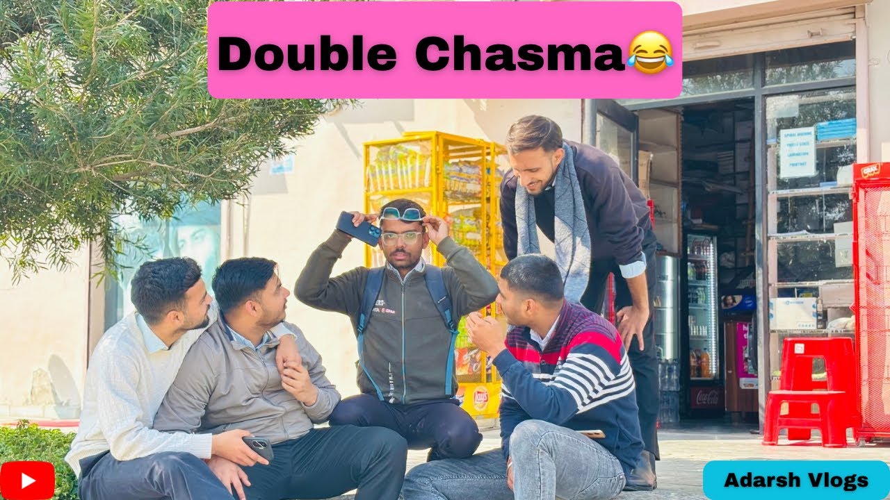 Double Chasme😂 ️#viral #funny #adarshvlogs #comedy - YouTube