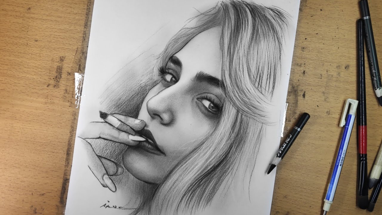 Charcoal Drawing Demonstration Photo Reference - YouTube