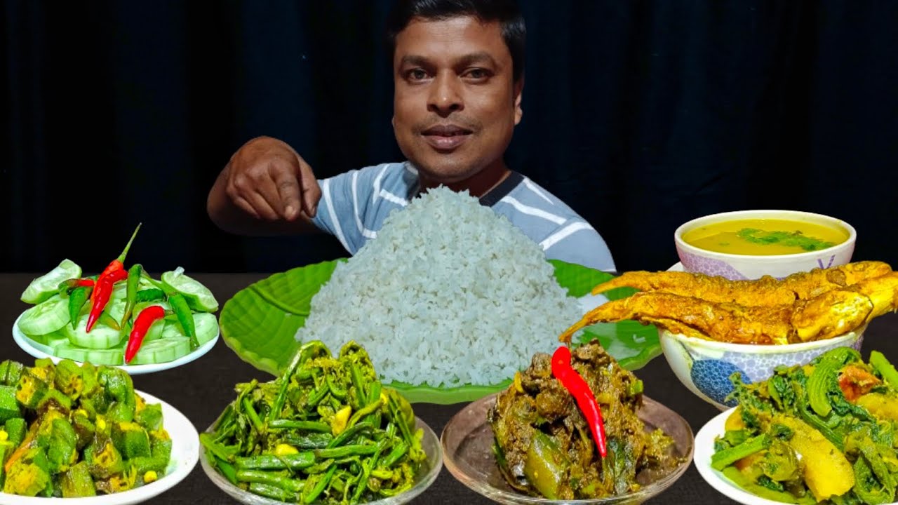 BIGGEST EATING | TODAY I AM GOING TO EAT WHITE RICE WITH BATA FISH AND ...