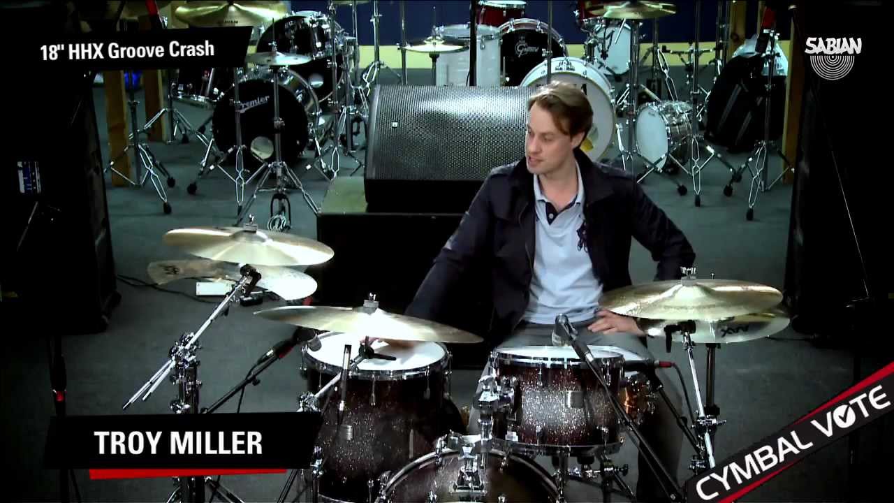 CYMBAL VOTE - Troy Miller Reviews the 18" HHX Groove Crash - YouTube