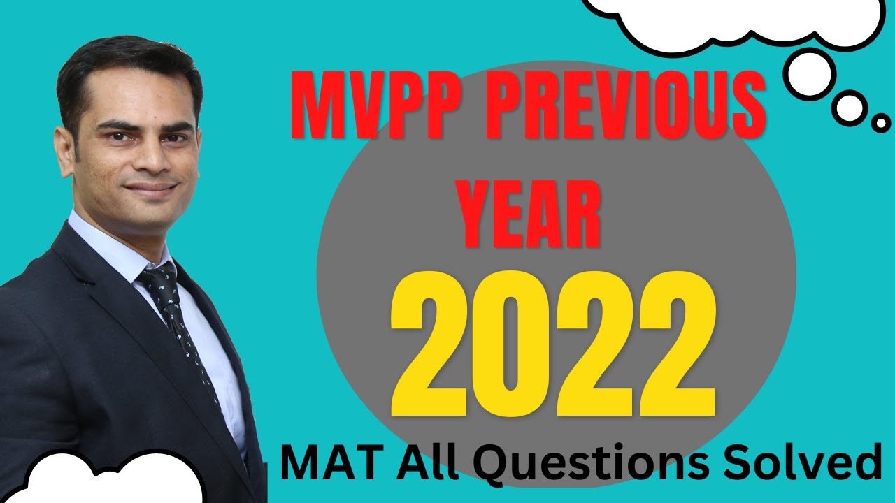 MVPP Previous Year 2022 MAT All Question Solved | For any Query ...