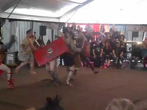 REAL GLADIATOR FIGHT RECREATION!!! - YouTube