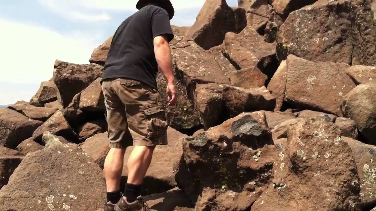Ringing Rocks near Pipestone Montana - YouTube