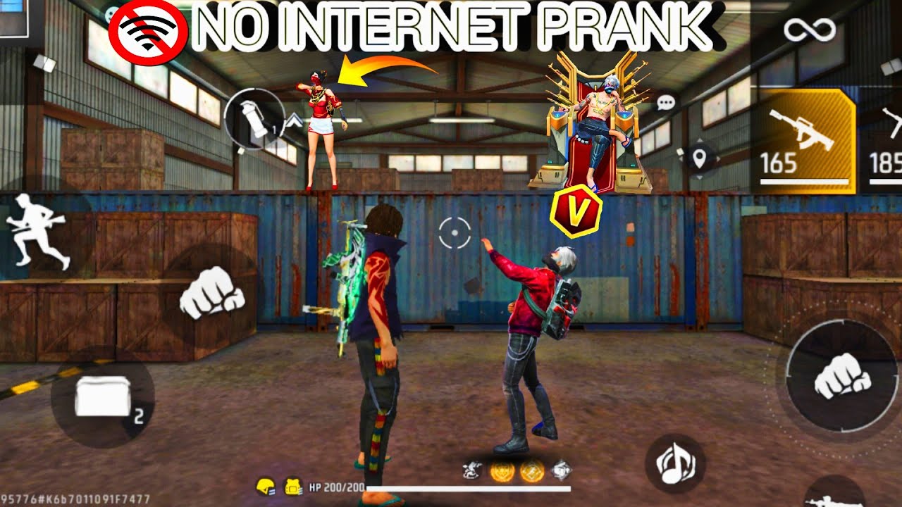 On Internet prank In Free Fire Lone Wolf gameplay video In Op Headshot ...